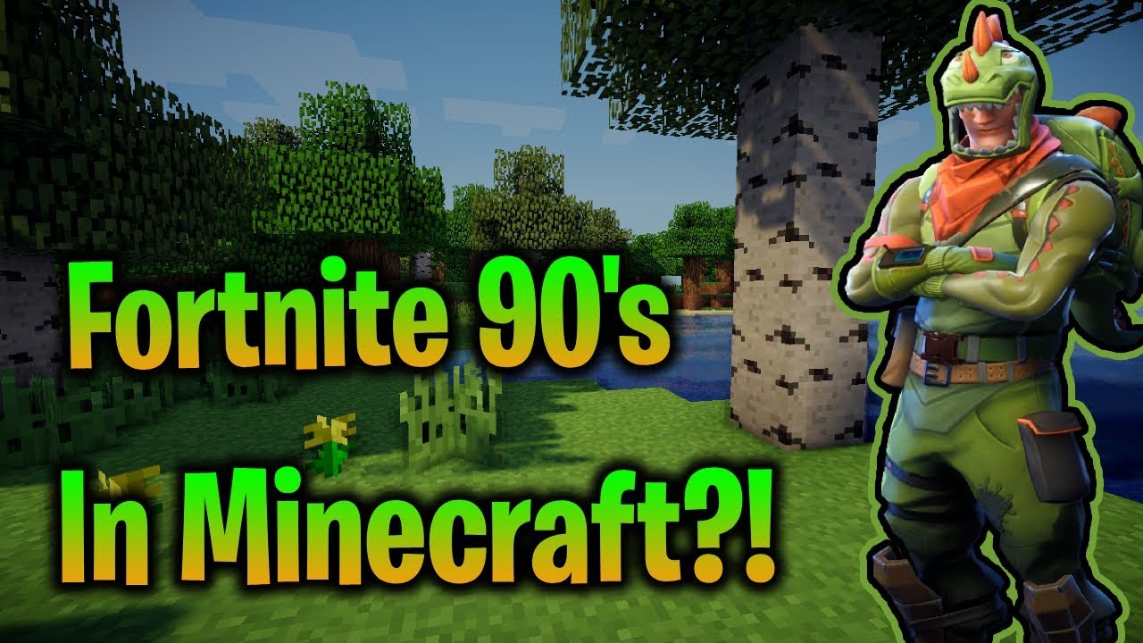 Tutorial On How To Do Fortnite 90's in MINECRAFT // Funny episode - YouTube