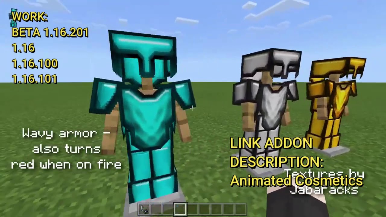 MINECRAFT ANIMATED COSMETICS RESOURCE PACK DOWNLOAD / DESCARGA - YouTube