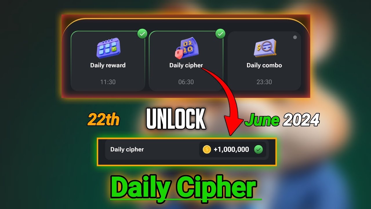 Hamster Kombat Daily Cipher Today I M Coins 22 June 2024. - YouTube