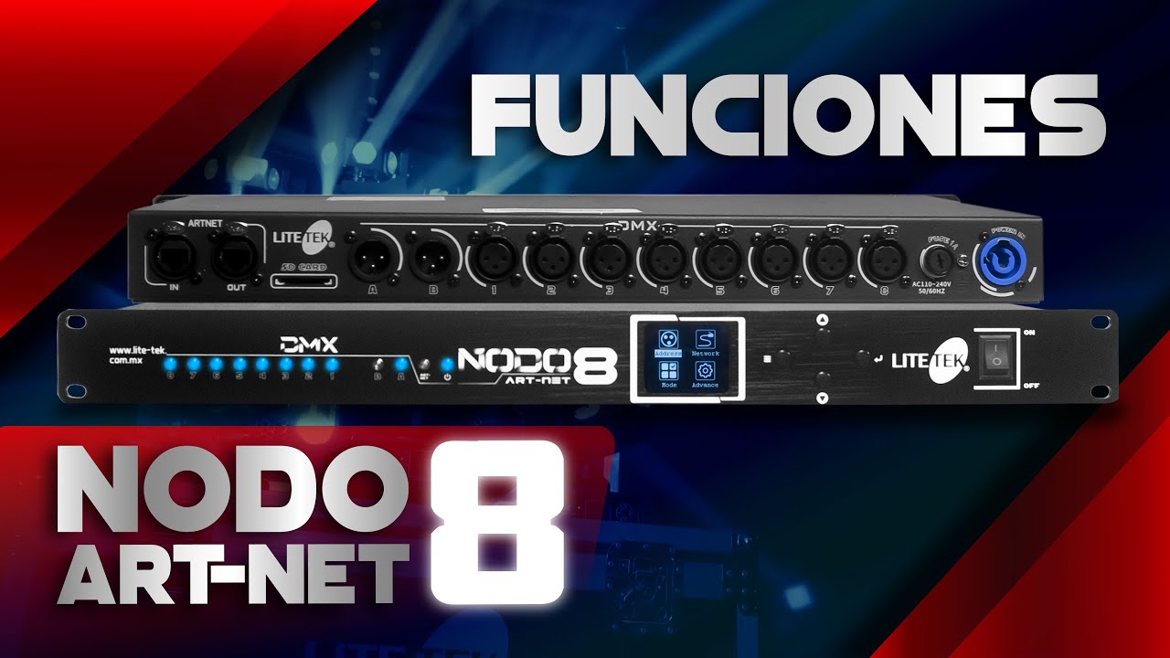 Nodo Art Net 8 - Lite Tek - YouTube