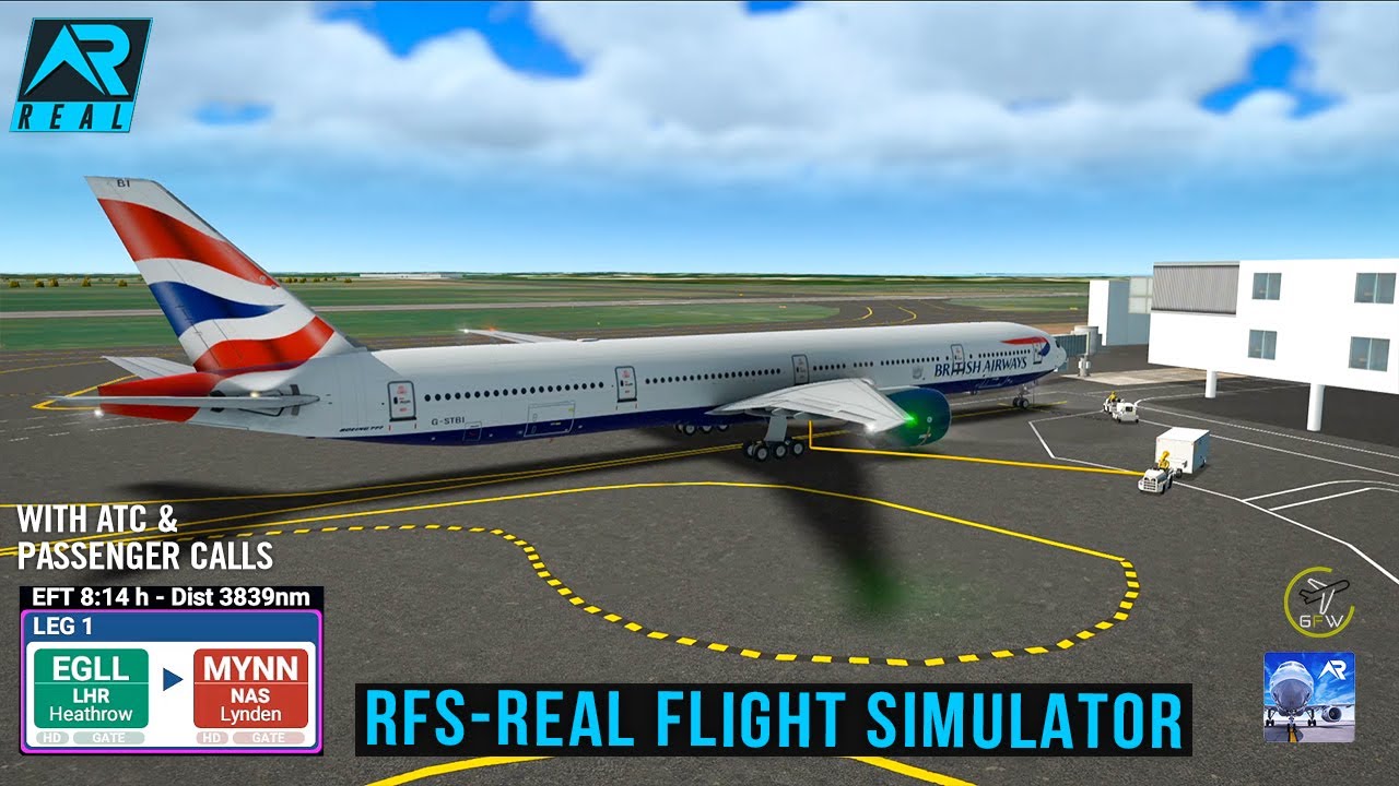 RFS - Real Flight Simulator - London to Bahamas ||Full Flight|B777 ...