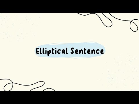 Elliptical Sentence - YouTube