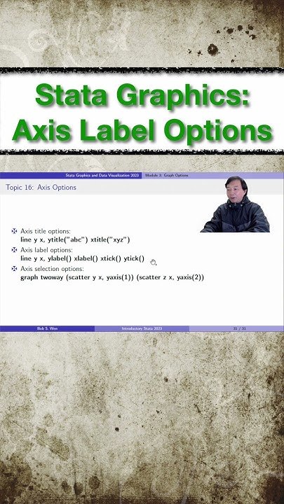 Stata Graphics: Axis Label Options - YouTube