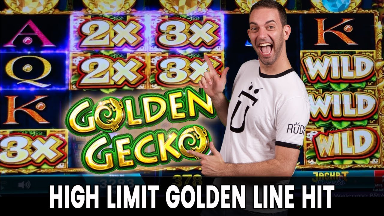 🦎 GOLDEN Line Hit on GOLDEN Gecko 🎰 More High Limit Slots! - YouTube