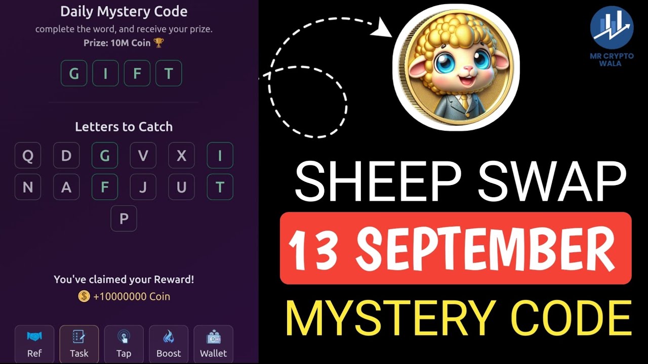 Sheep Swap Code 13 September | Sheep Swap Daily Mystery Code Today - YouTube
