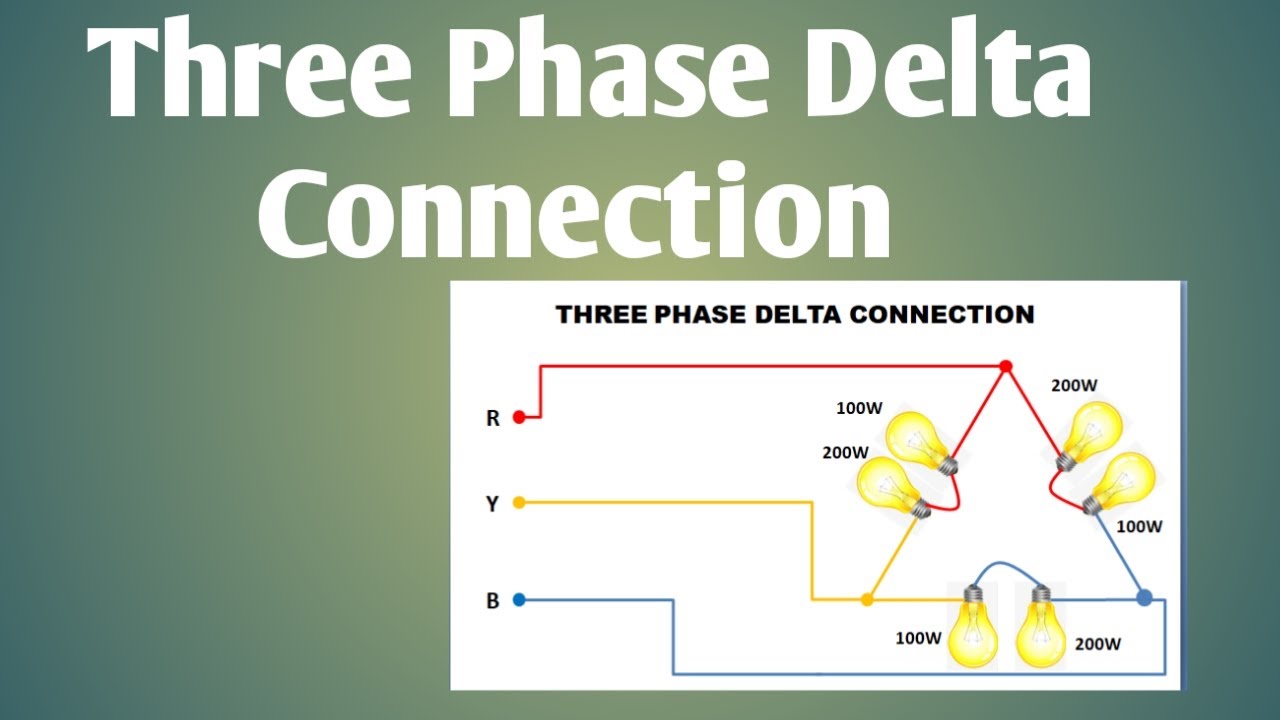 Three Phase Delta Connection - YouTube