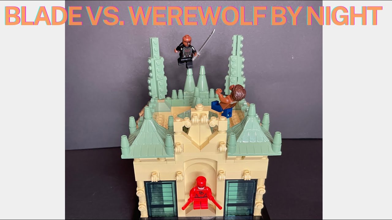 LEGO - Blade MOC - Vs. Werewolf by Night Duel - Daredevil - YouTube