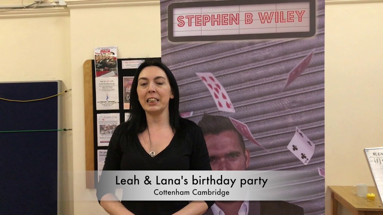 Family entertainer & birthday party magician Stephen B Wiley video what ...