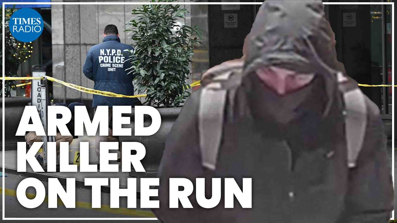 Manhunt for killer gunman after CEO shot dead in New York - YouTube