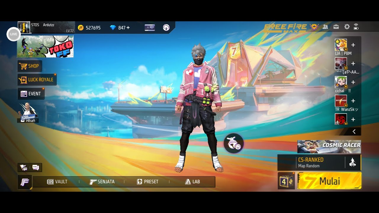 BOTAK LIVE FREE FIRE DAYS 4 - YouTube