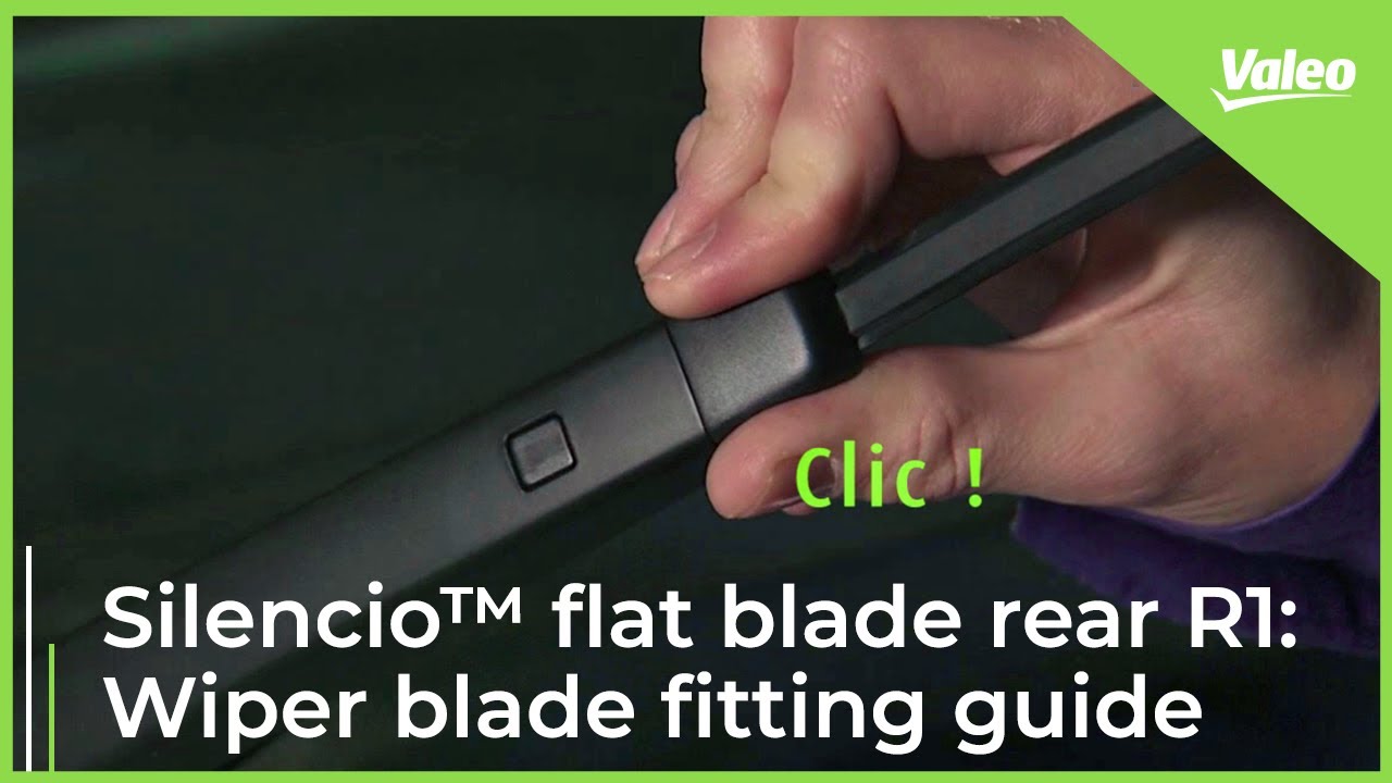 How to easily fix Valeo Silencio Flat Blade Rear R1 wipers? - YouTube