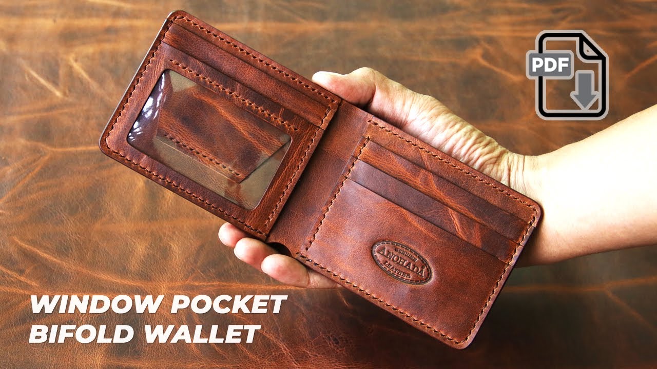 Window Pocket Bifold Wallet - Tutorial with PDF Pattern - YouTube