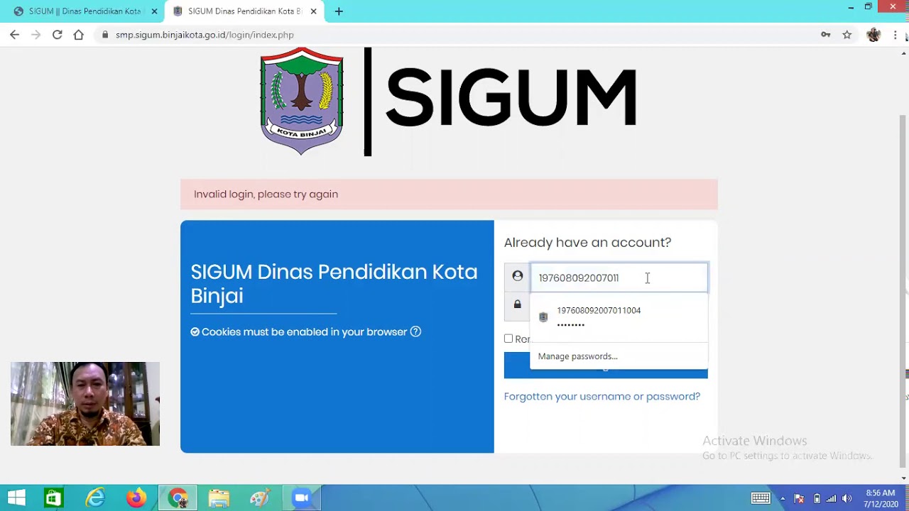 Tutorial cara siswa login dan mengisi daftar hadir di aplikasi SIGUM ...