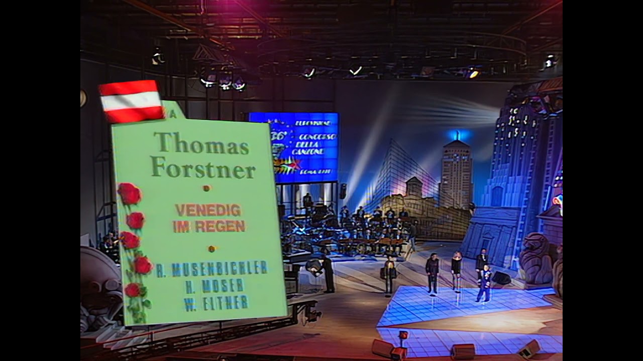 Thomas Forstner - Venedig im Regen (Eurovision Song Contest 1991 ...
