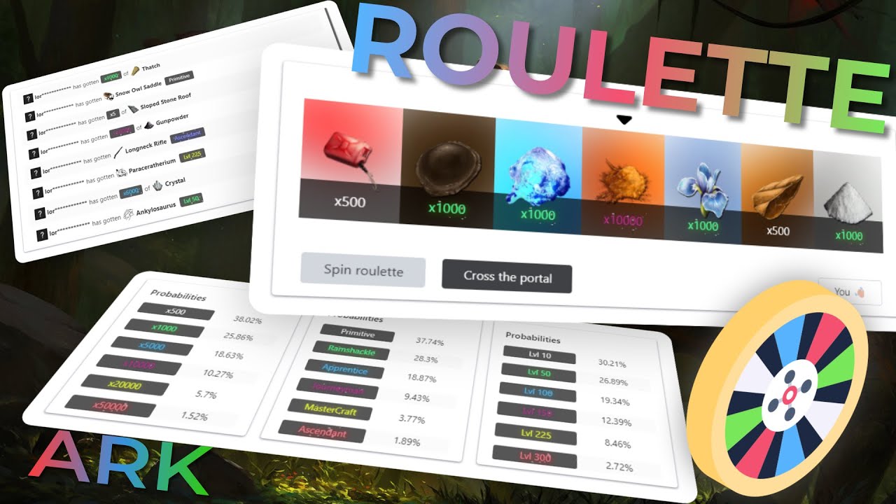 Ark Roulette - A Custom Roulette for Ark Servers [Plugin] [Addon ...