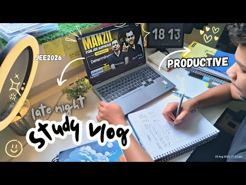 😂 Late Night Study Vlog Gone Wrong | Student Life | Class 12 & JEE Preparation - YouTube