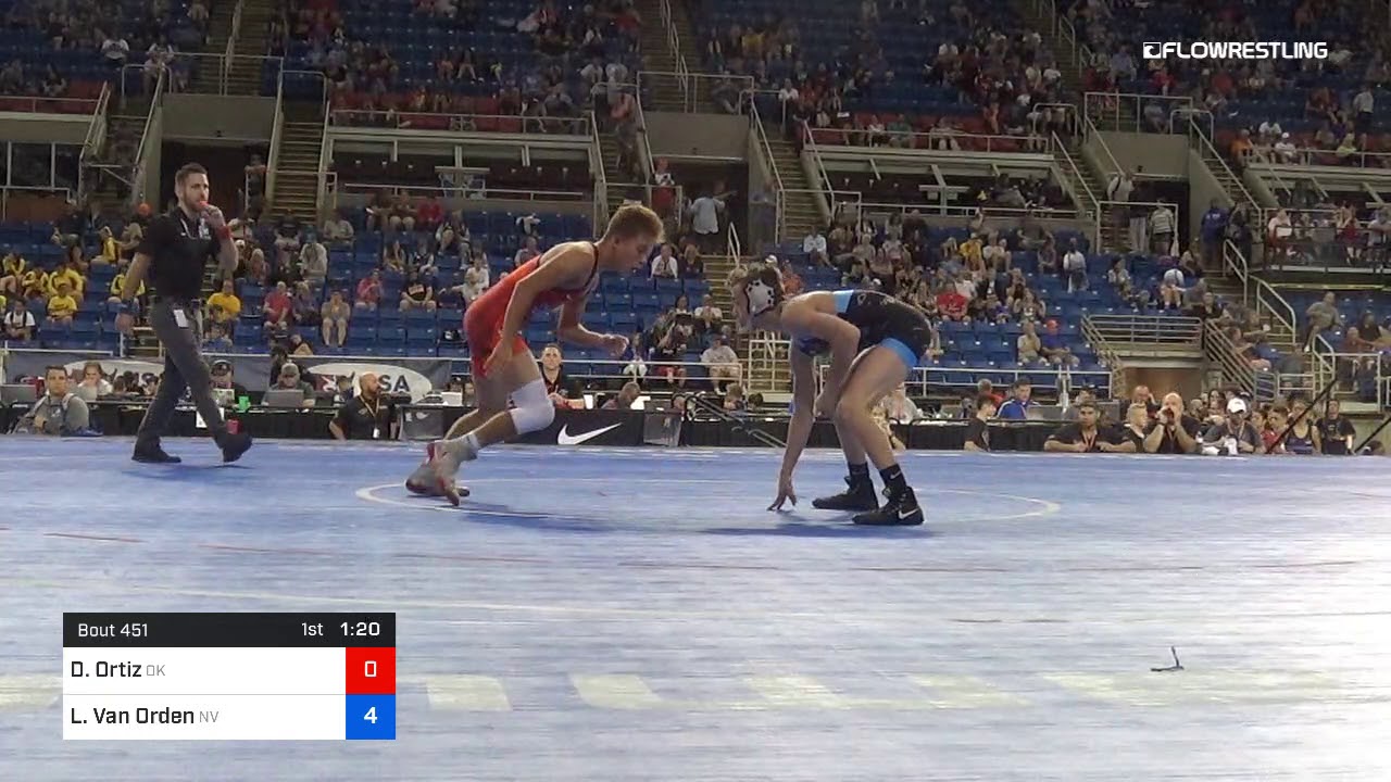 120 Lbs Cons 64 1 Diego Ortiz Oklahoma Vs Luke Van Orden Nevada - YouTube