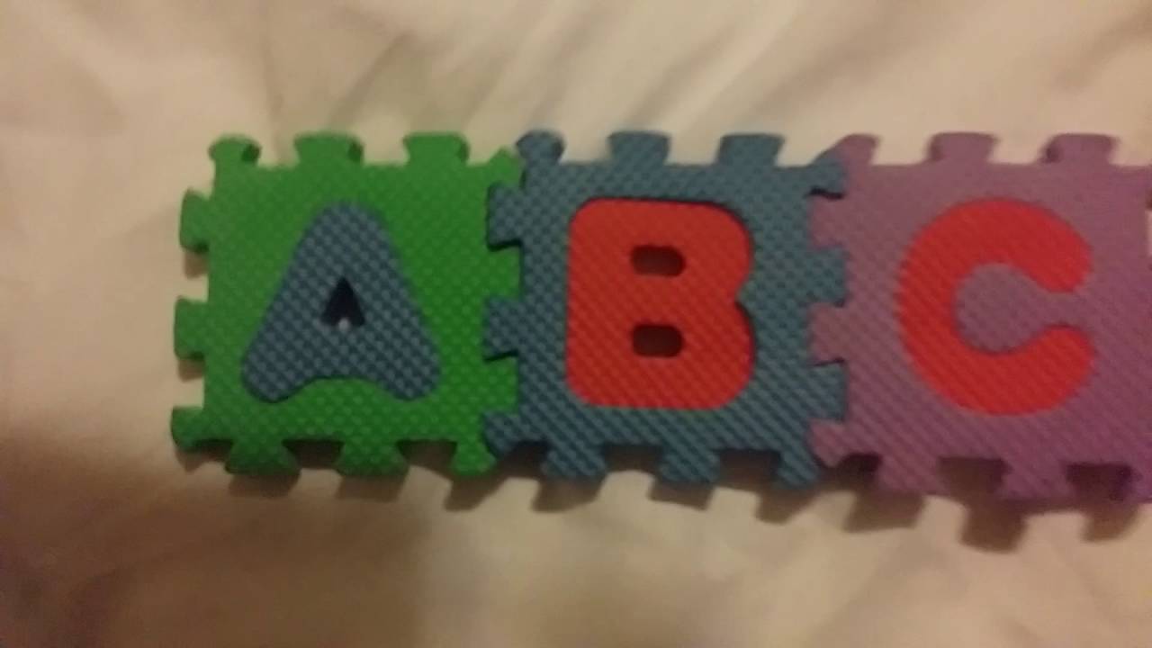 Eva mat puzzle ABC numbers - YouTube