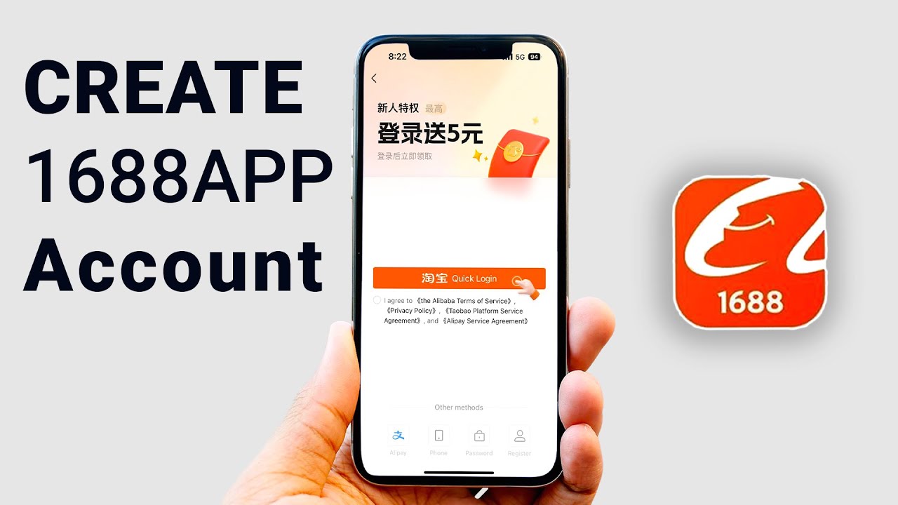 How to Register 1688 Account—1688APP + ALIPAY - YouTube