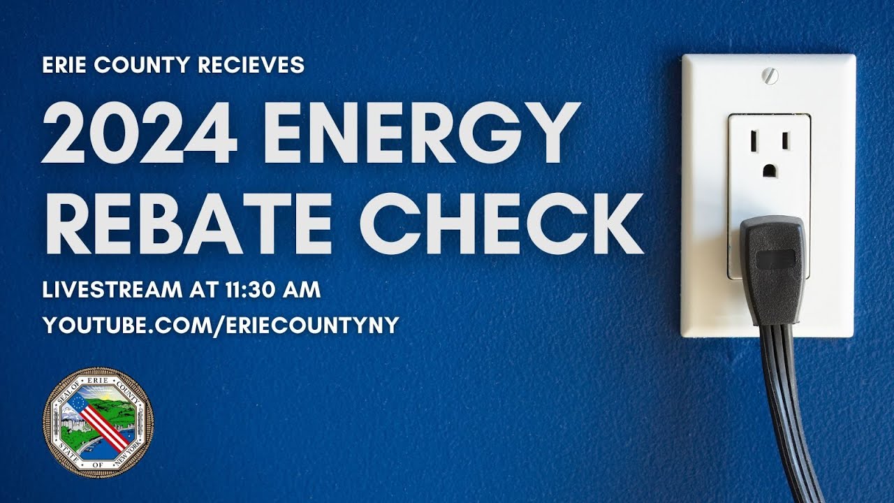 Erie County Receives Energy Rebate Check for 2024 - YouTube