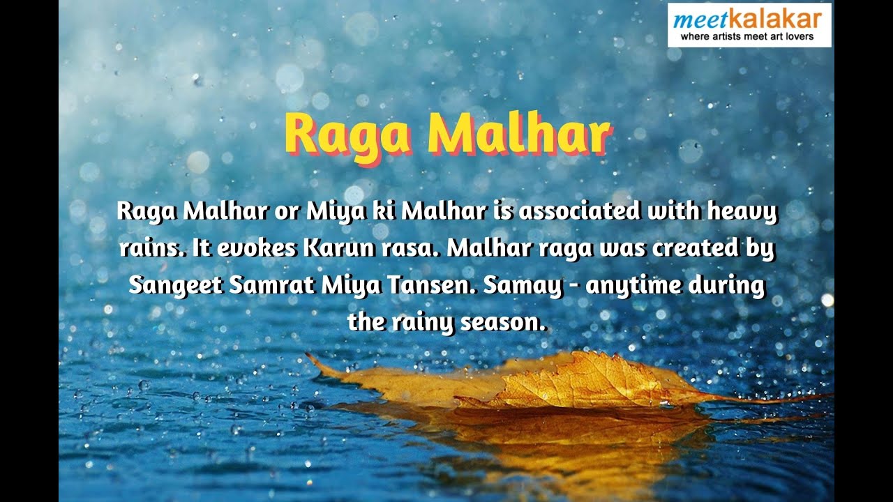 Raga Malhar | #Meetkalakar Artipedia - YouTube