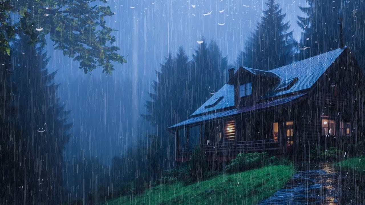 🌨 INCREDIBLE RAIN SENSATION FROM YOUR HOME 💤 Gentle Rain Sounds For ...