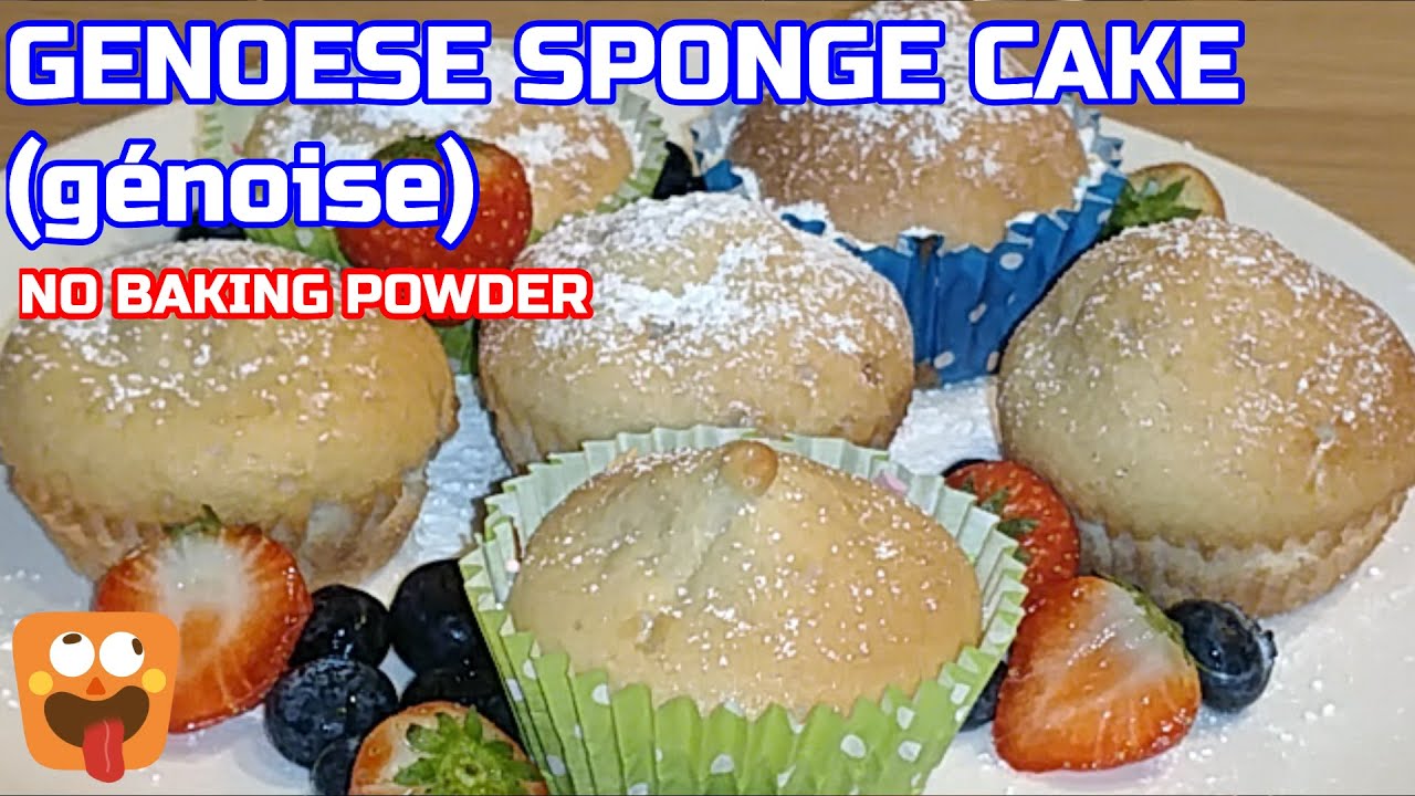 HOW TO MAKE GENOISE SPONGE CAKE|GENOESE SPONGE|NO BAKING POWDER CAKE|NO ...