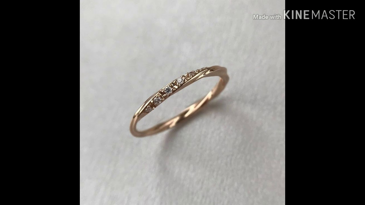 Light weight daily wear gold ring designs - YouTube