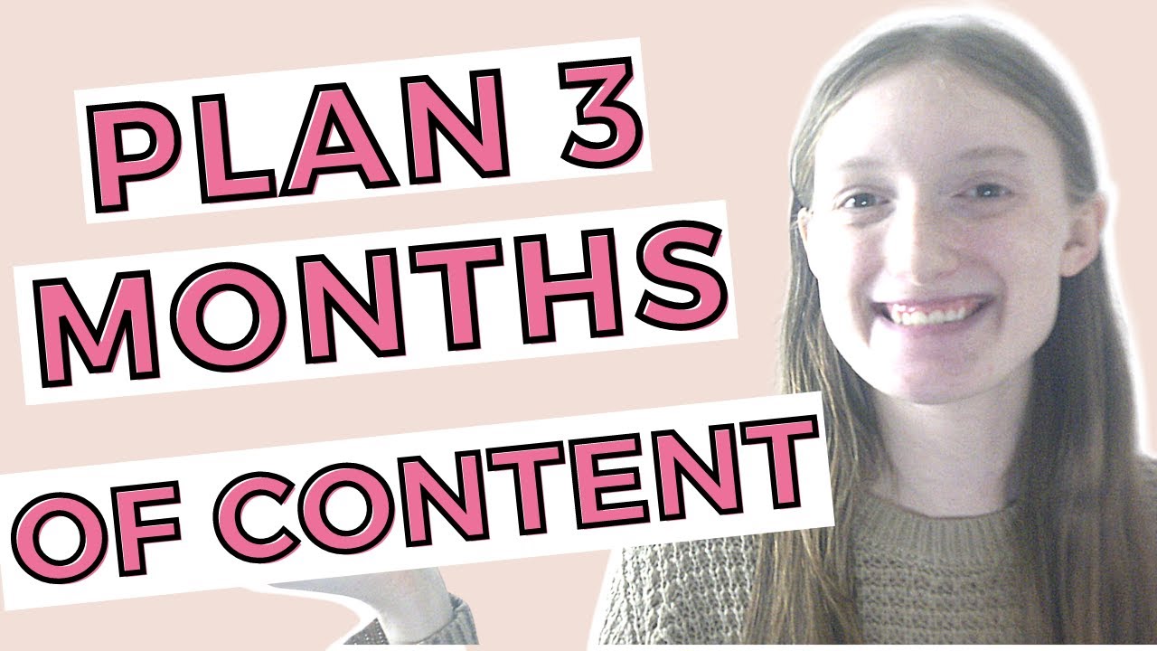 CONTENT CALENDAR- How to QUICKLY Plan MONTHS of Blog Content - YouTube