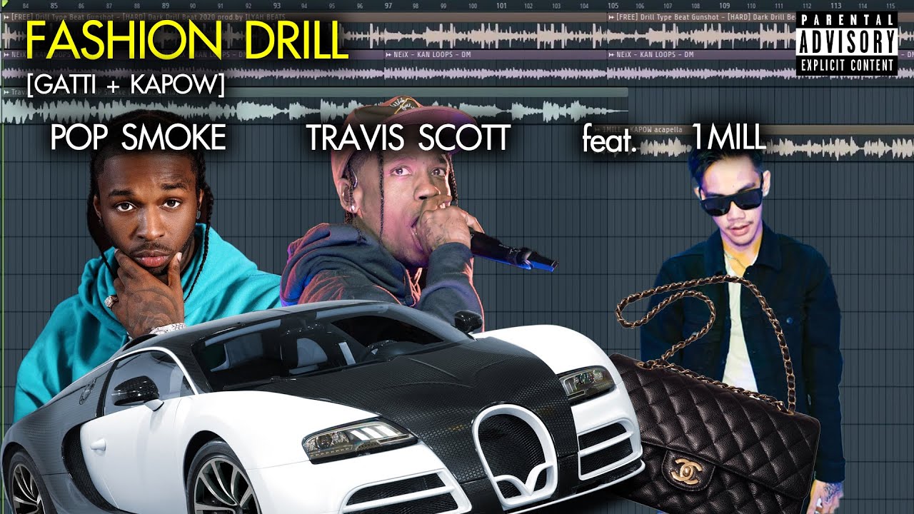 POP SMOKE x TRAVIS SCOTT ft. 1MILL - FASHION DRILL [KC OTR REMIX] - YouTube