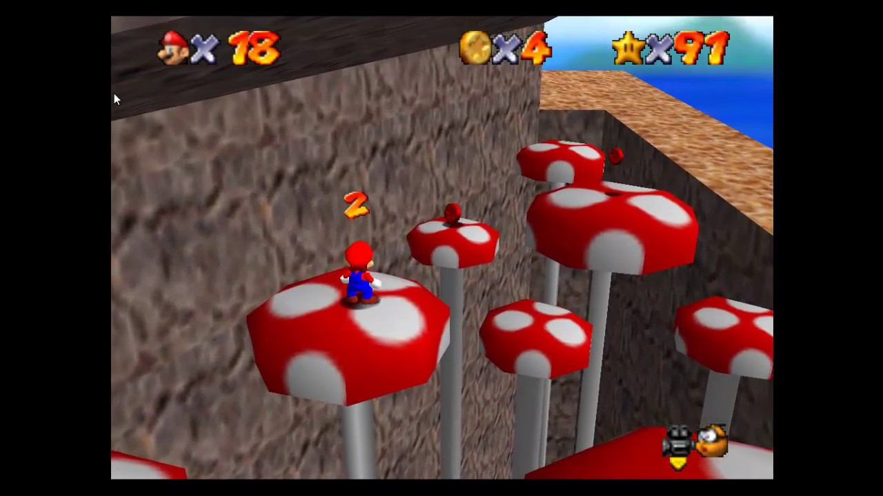 Super Mario 64 parte 23 - subimos a la sima de la montaña - YouTube