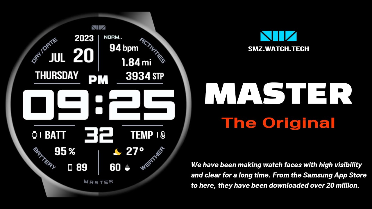 MASTER : TheOriginal (SMZ Watchface for Wear OS) - YouTube