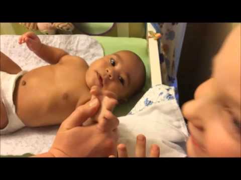 Caleb's First Laugh! - YouTube