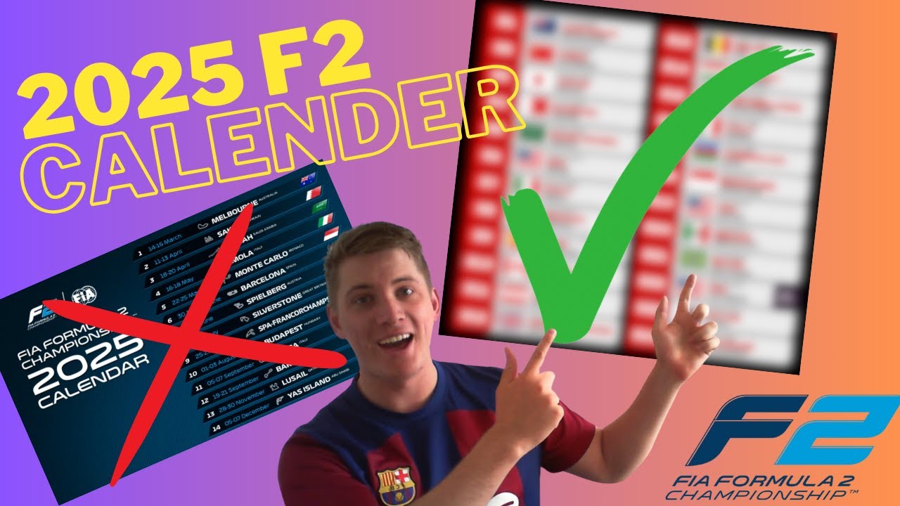 My Formula 2 2025 Calender - YouTube