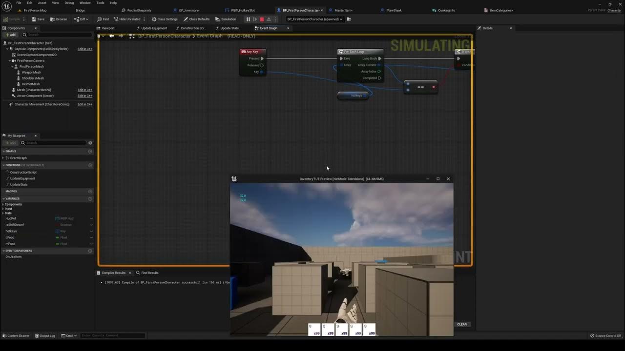 Unreal Engine 5 - Blueprints - Using Hotkey Items ! - YouTube