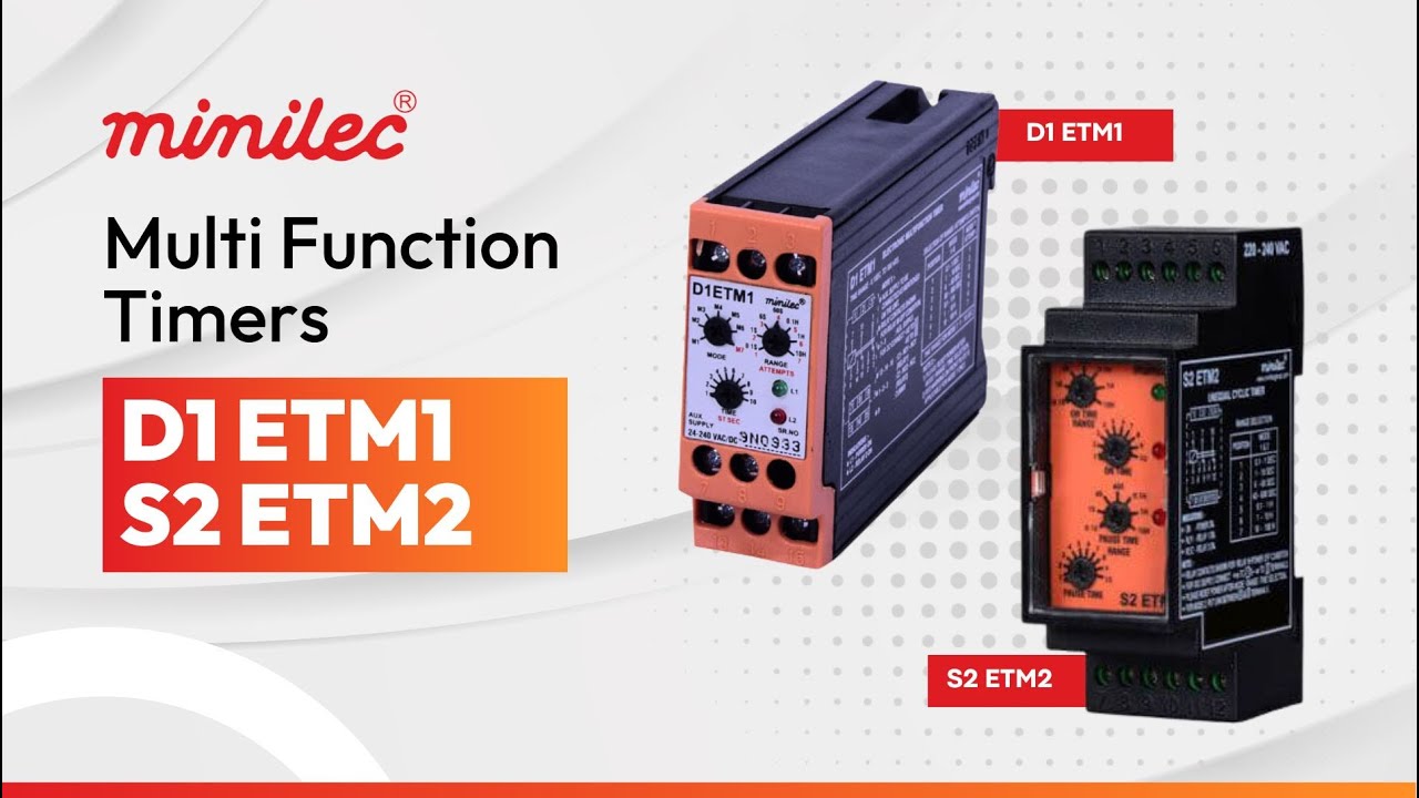 Multi Function Timers | D1 ETM1 | Minilec - YouTube
