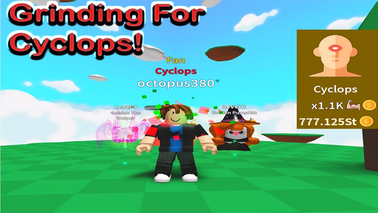 ROBLOX Saber Simulator Grinding to Cyclops Stage! - YouTube