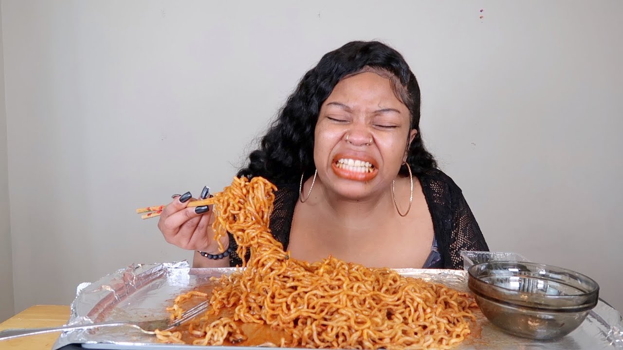 4X SPICY MALA FIRE NOODLE CHALLENGE!! - YouTube