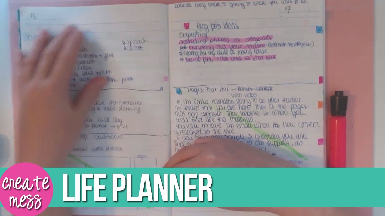 How I Use my Life Planner - Catch All/ Brain Dump Journal | An ...