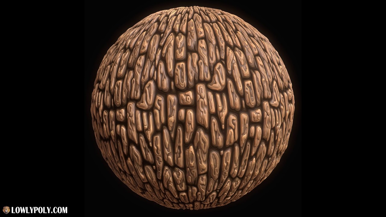 Stylized Textures Vol.09 Hand Painted Bark - YouTube