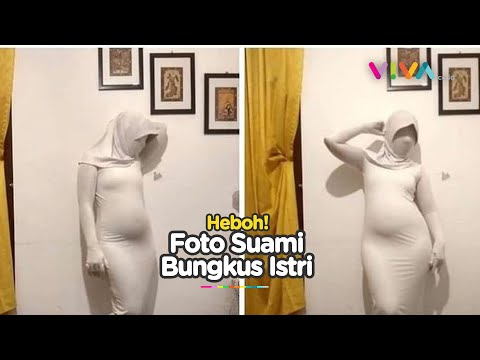 Foto Suami Bungkus Istri Bikin Heboh Warganet