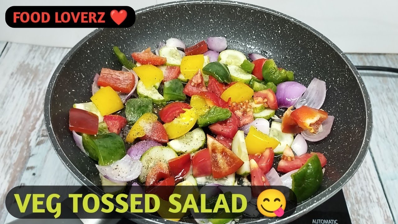 Veg Tossed Salad | Healthy Vegetable tossed Salad Recipe | Salad 16 - YouTube