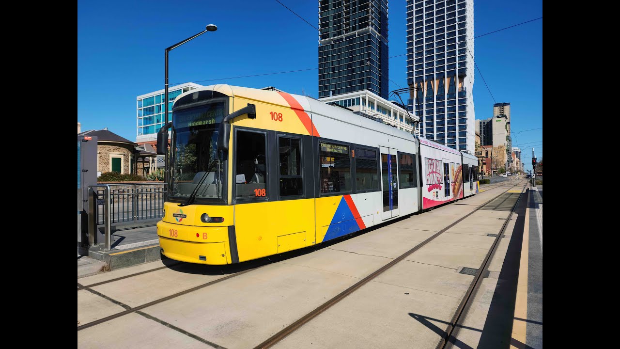 TRAMS IN ADELAIDE - Flexity Trams and Citadis Trams - YouTube