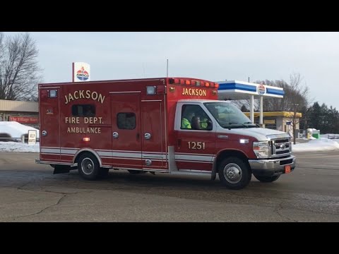 Jackson Ambulances 1250 & 1251 Responding - YouTube