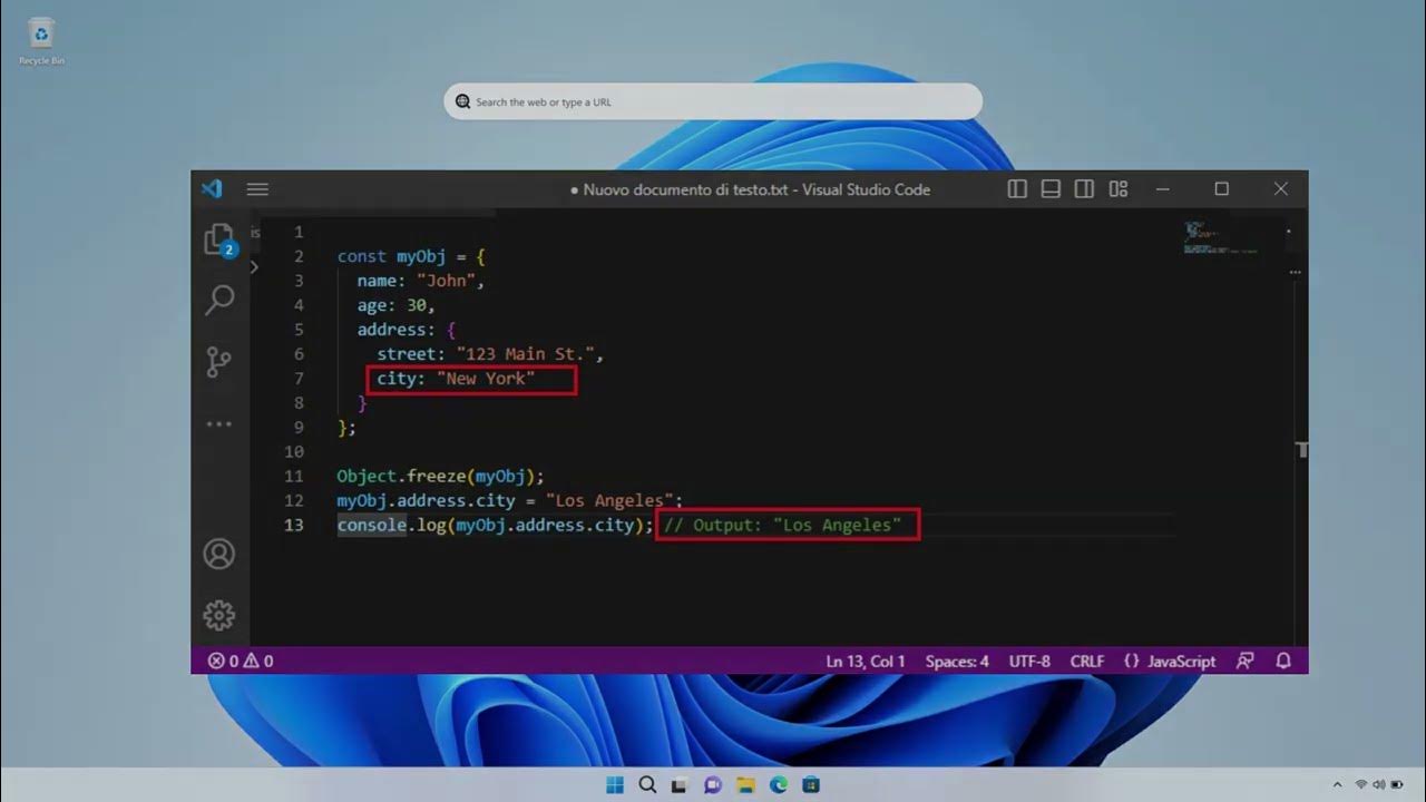 Come migliorare il tuo codice Javascript con un comando poco utilizzato - YouTube