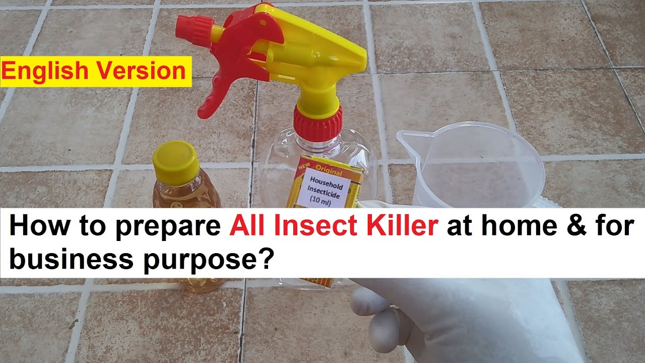 All Insect Killer Spray Making 100% Real Formula - YouTube