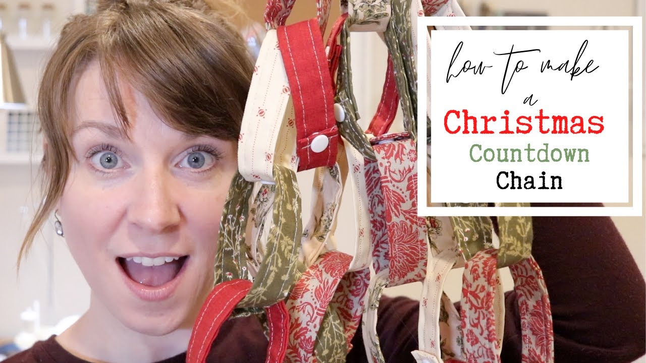 HOW TO SEW A DIY CHRISTMAS CHAIN | EASY DIY CHRISTMAS CHAIN | FREE ...