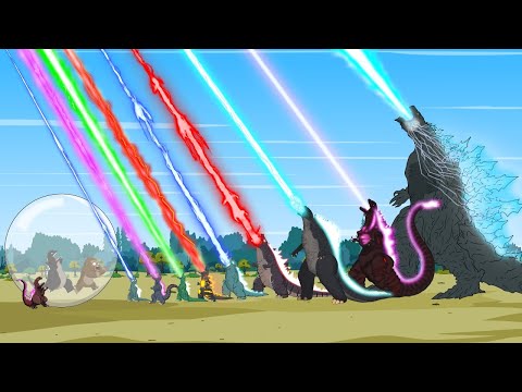 TEAM GODZILLA ATOMIC BREATH: Rescue KING KONG | Godzilla Cartoon Compilation