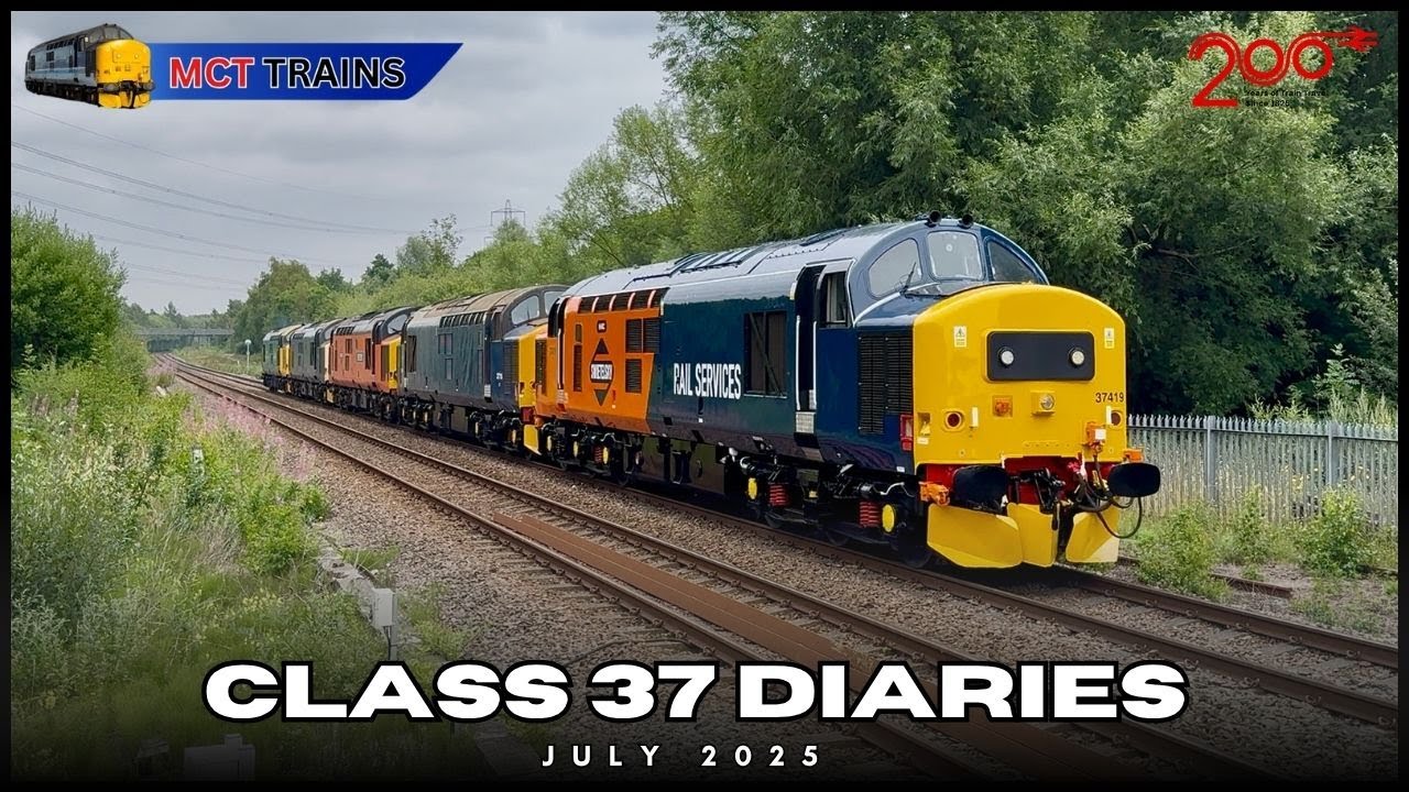 Class 37 Diaries - July 2025 - Various Class 37 Action - 18 Loco's ...