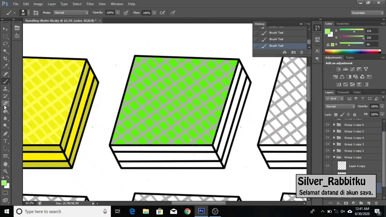 Coloring The Wafer - Photoshop Speed Art (10) - YouTube